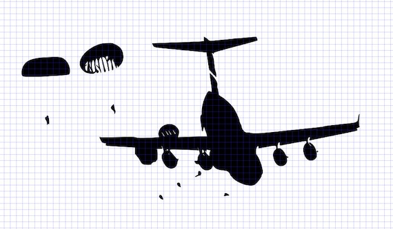 Airborne Paratrooper Army SVG PNG Cut File Cricut - Etsy