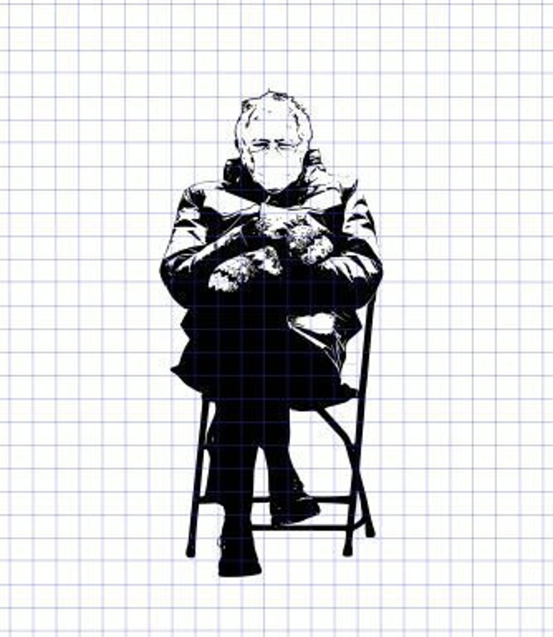 Bernie Mittens Sanders SVG Cut File Vector Graphic Cricut - Etsy