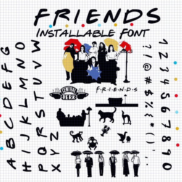 Friends Font - Etsy