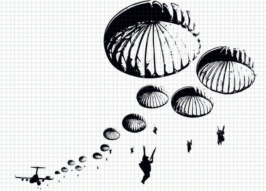 Airborne SVG, Army SVG - Paratrooper - Army - SVG Png - Cut File ...