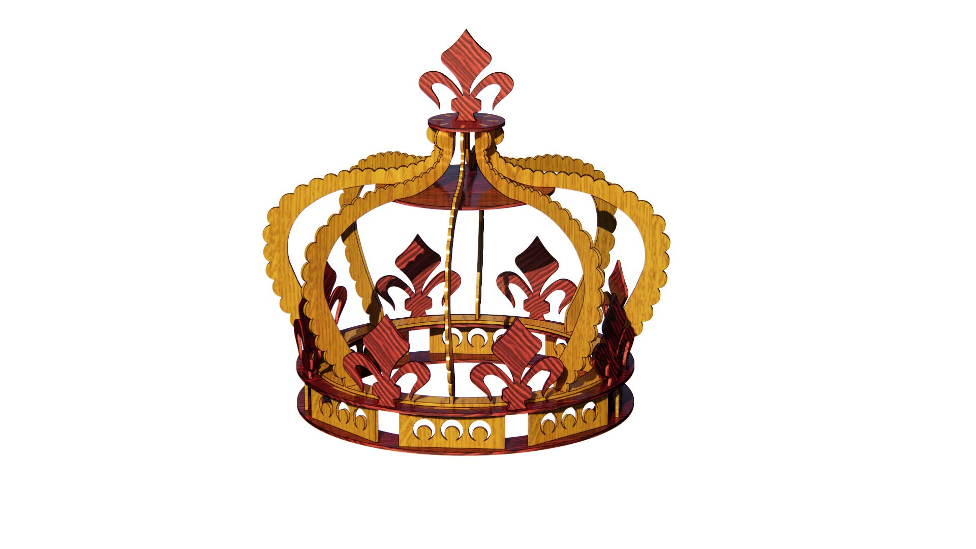 Crown Laser Cut Files Wooden Royal Crown / Vector File Laser - Etsy Canada
