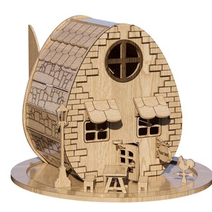 Egg Fairy House Laser Cut File / Egg Holder Dxf, Pdf, Svg / Easter Egg ...
