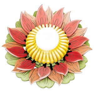 Laser Cut Files 3d Flower Led Candle Holder / Pdf, Dxf, Eps, Svg 3d ...