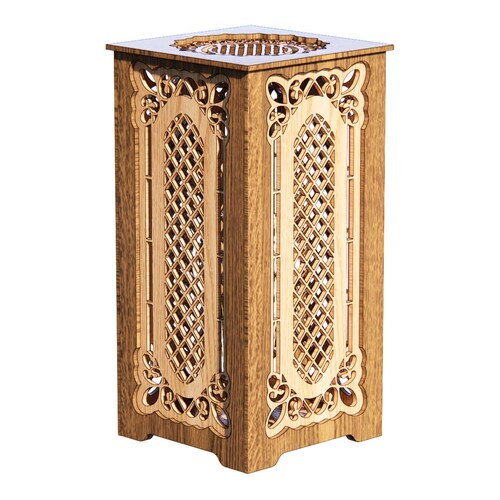 Laser Cut File Table Lamp / Wooden Decorative Lamp Dxf Eps - Etsy