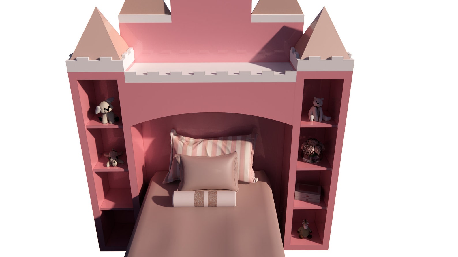 Princess Castle Bed Plan How to Build / Full Plan PDF / | Etsy