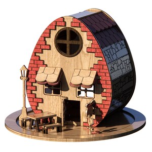 Egg Fairy House Laser Cut File / Egg Holder Dxf, Pdf, Svg / Easter Egg ...