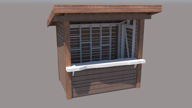 Outdoor Stand Bar Full Step by Step Plan / Small Shop Stand - Etsy