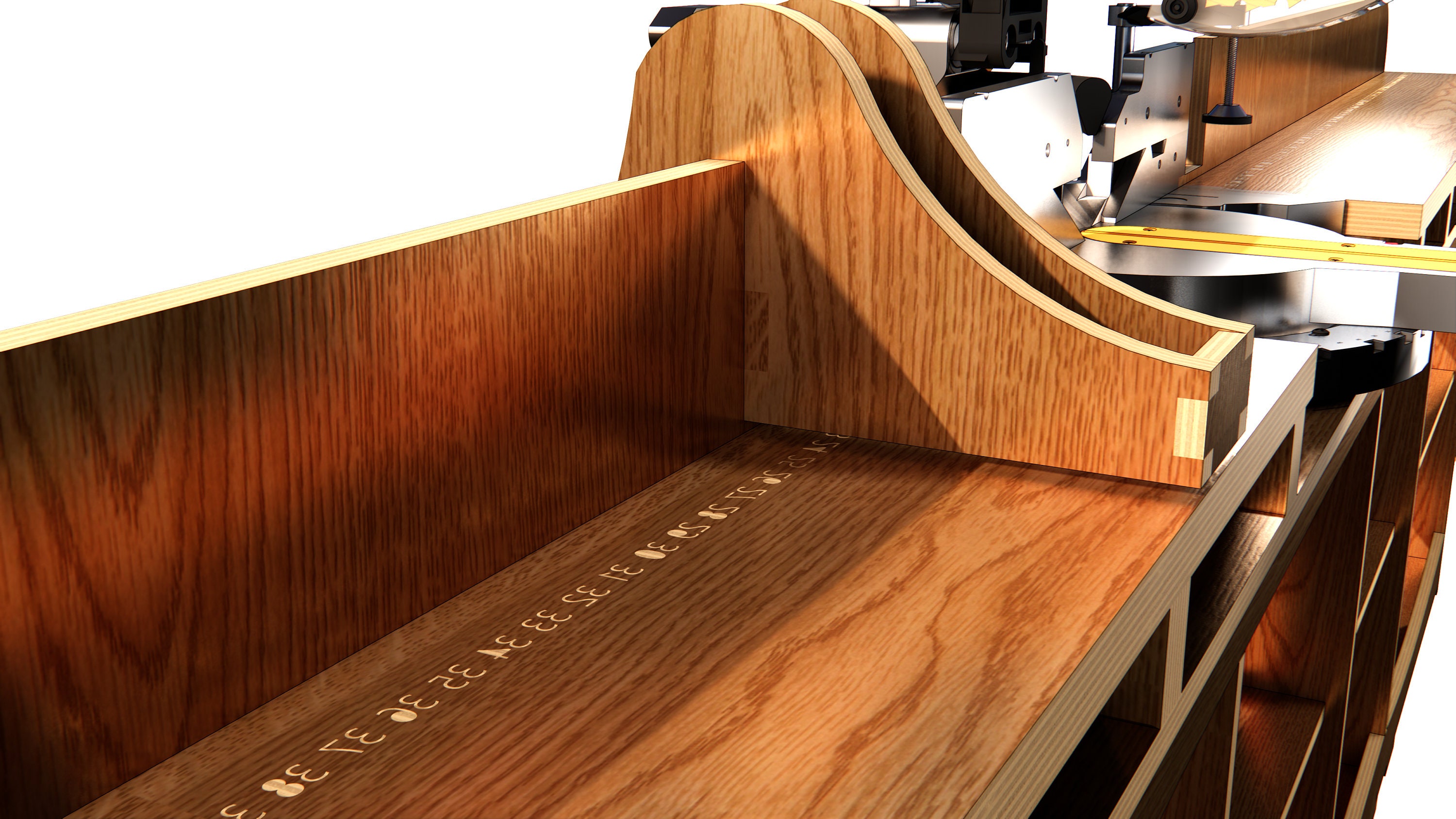 CNC Project Miter Saw Table / Dxf Svg Eps and Pdf Assembly - Etsy Canada