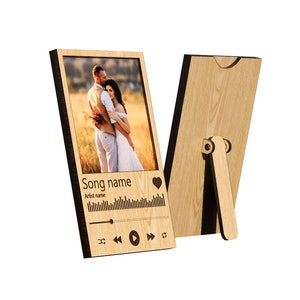 Music Song Photo Frame Laser Cut Files / Vector File Personalized Song ...
