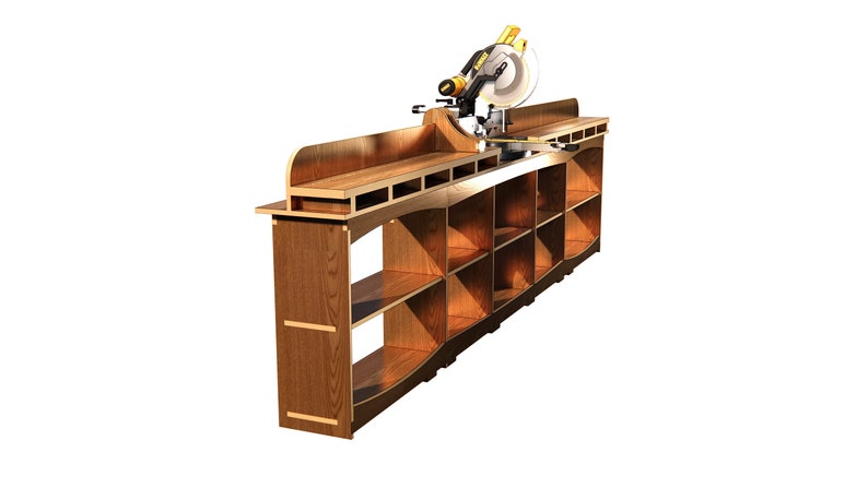 CNC Project Miter Saw Table / Dxf Svg Eps and Pdf Assembly - Etsy Canada