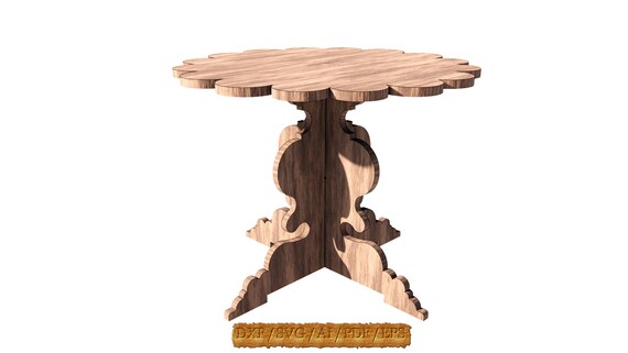 CNC Project Decorative Table / Pdf Dxf Eps Svg / Cnc | Etsy