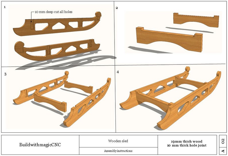 CNC Project Sled / Dxf Svg Cnc File for Sled / Snow Sledge - Etsy UK