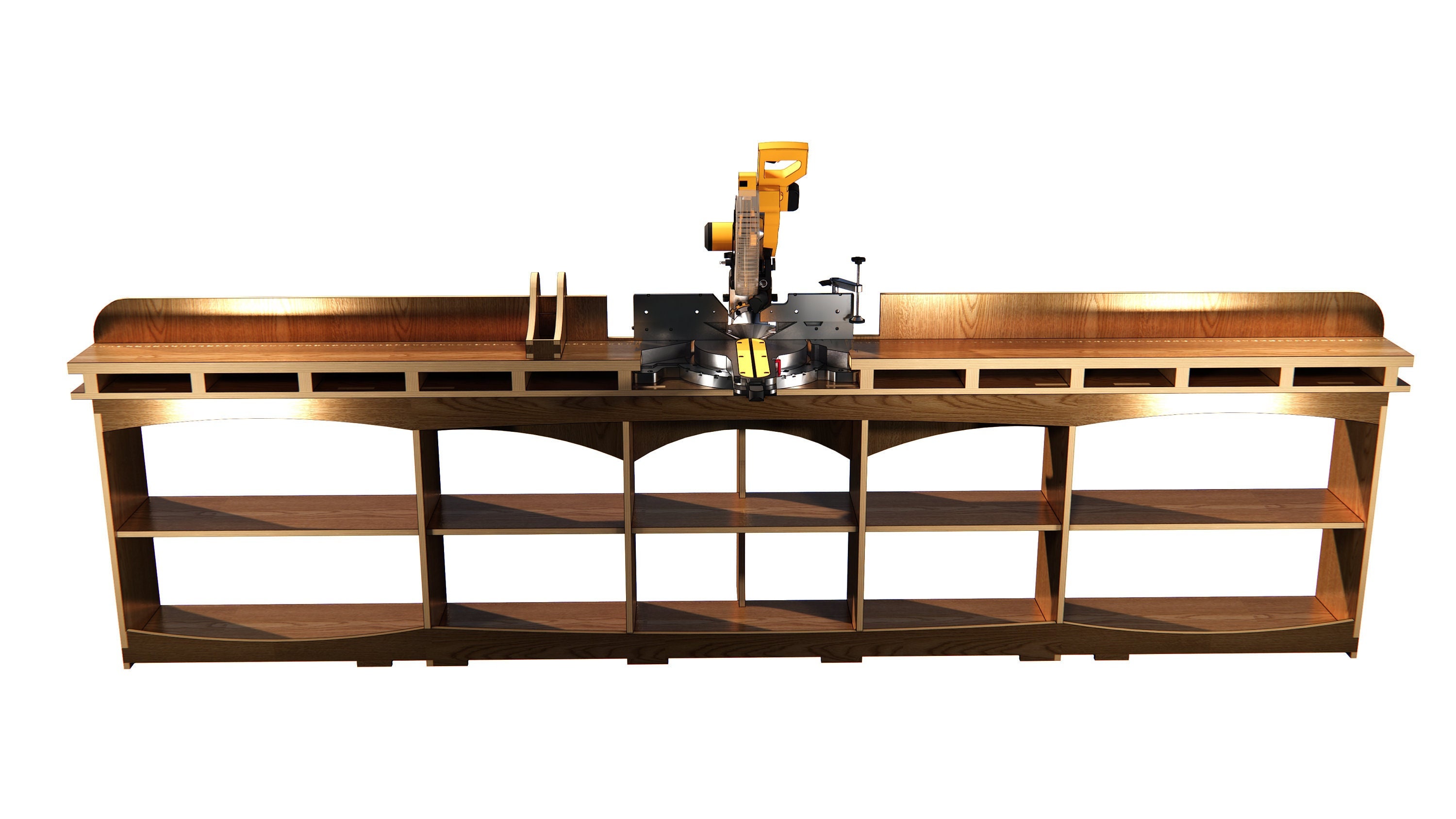 CNC Project Miter Saw Table / Dxf Svg Eps and Pdf Assembly - Etsy UK