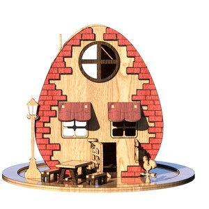 Egg Fairy House Laser Cut File / Egg Holder Dxf, Pdf, Svg / Easter Egg ...