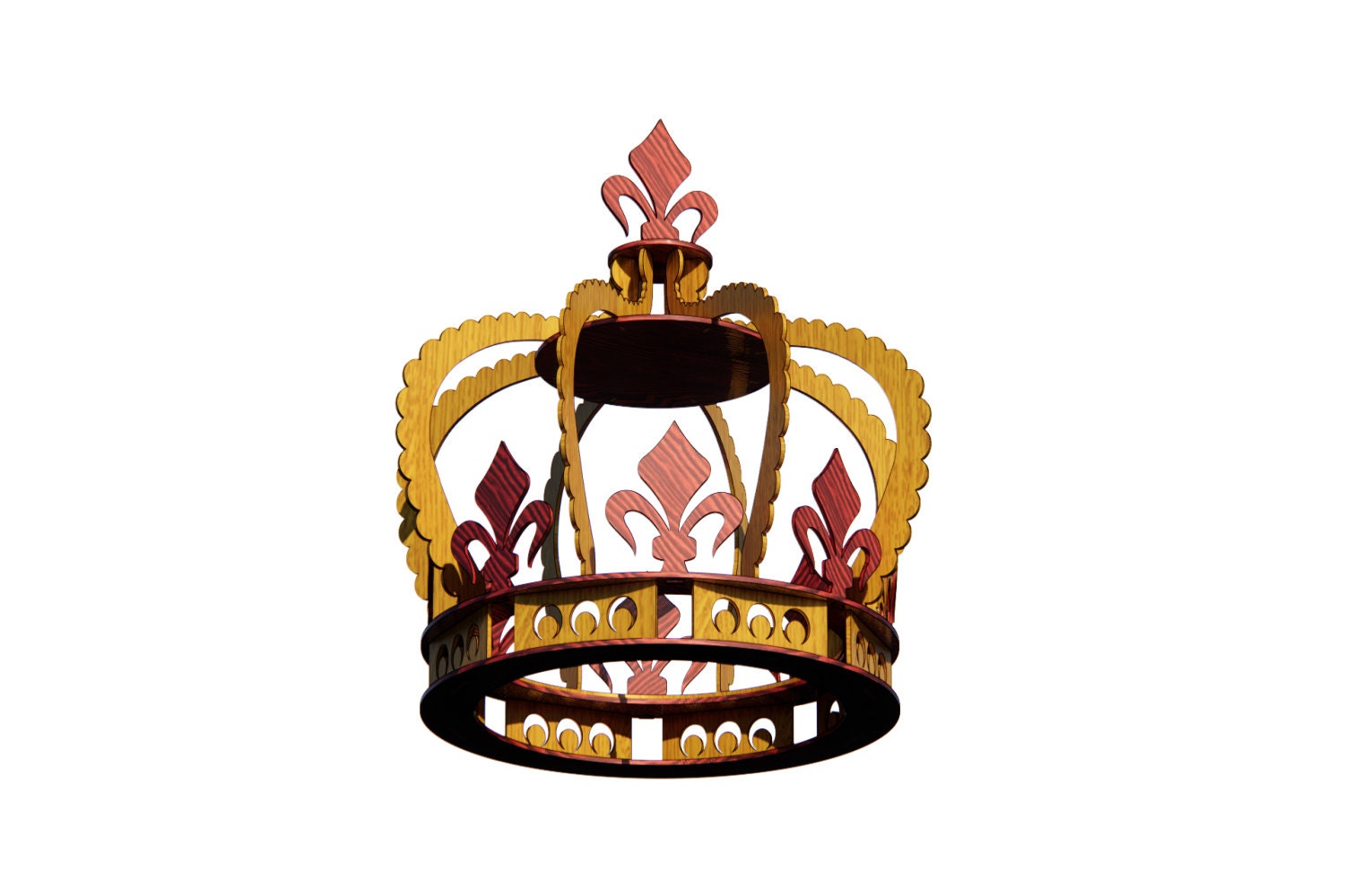 Crown Laser Cut Files Wooden Royal Crown / Vector File Laser - Etsy ...