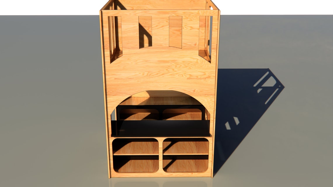 CNC Project for Kids Cubby House Playground With Stairs and - Etsy