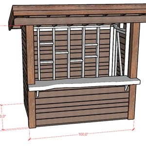 Outdoor Stand Bar Full Step by Step Plan / Small Shop Stand PDF Plan ...