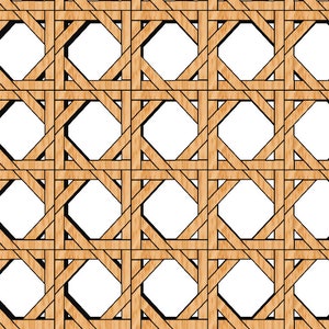 Laser Cutting Rattan Pattern Svg File / Vector File for Laser Basket ...