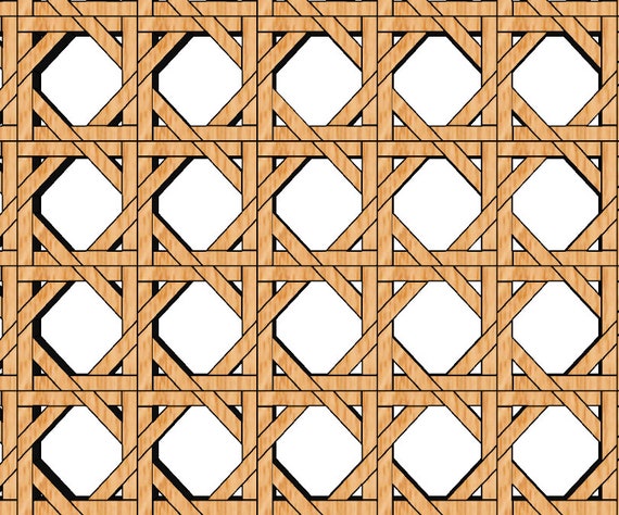 Laser Cutting Rattan Pattern Svg File / Vector File for Laser - Etsy