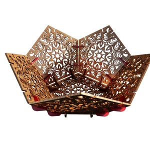 Laser Cut File Ceiling Lamp / Wooden Lamp Dxf, Eps, Svg / Cnc Laser Cut ...