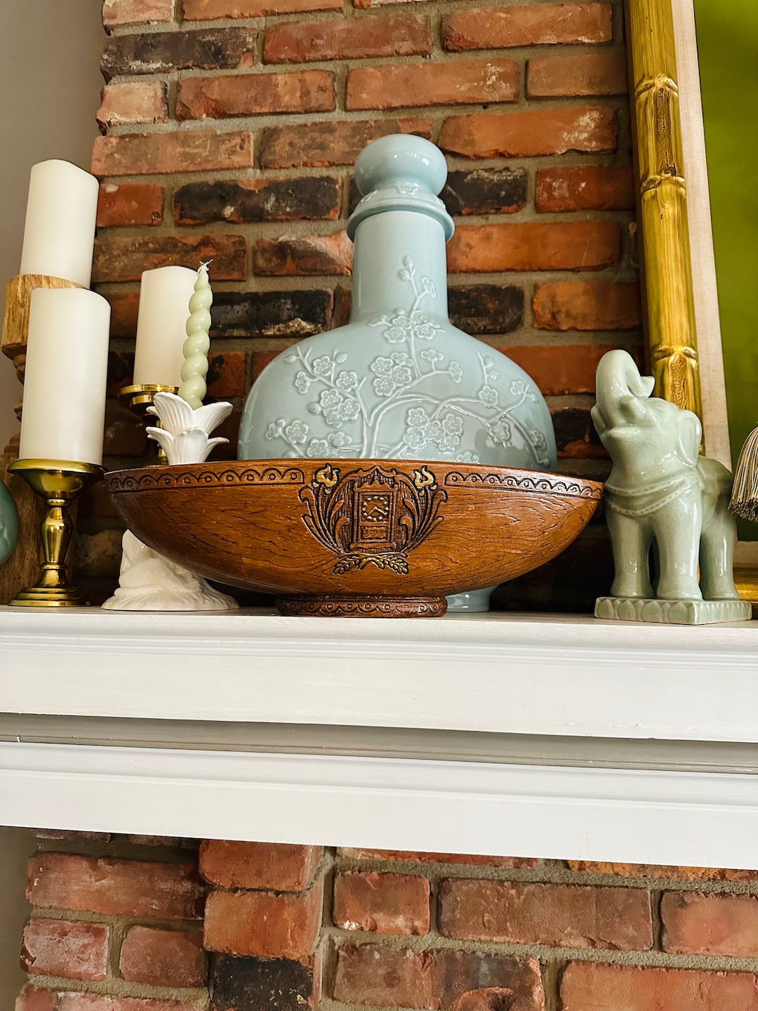 Universal Statuary Corp 1962 Wood Resin Wall Vase - Etsy