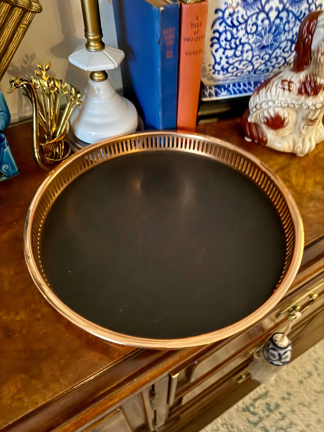 Vintage Coppercraft Serving Tray - Etsy