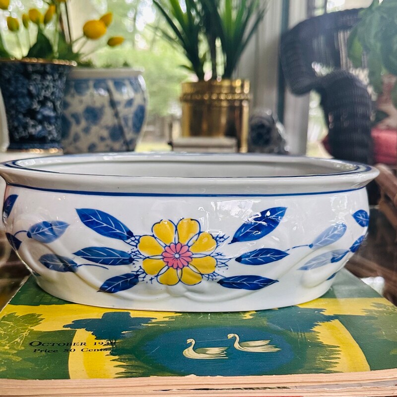 White Shallow Planter - Etsy