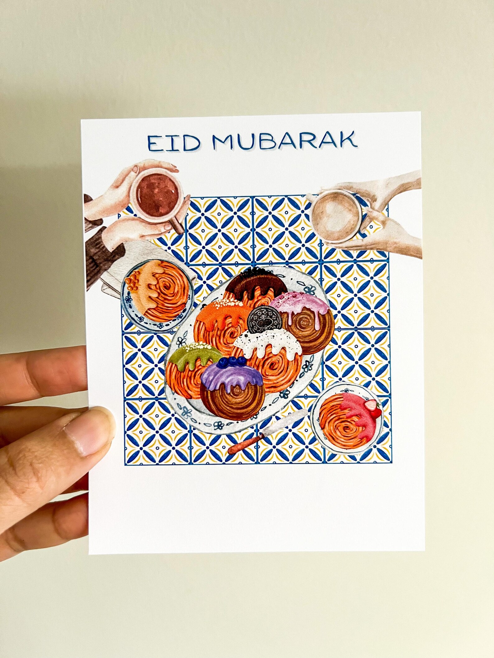 Digital Download Eid Card Set | Eid Coffee Card | Cafe Card | Muslim ...