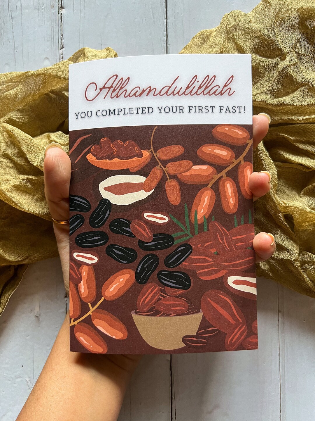 Eid Greeting Card - Ramadan Card - My First Fast - Folded Card - Etsy