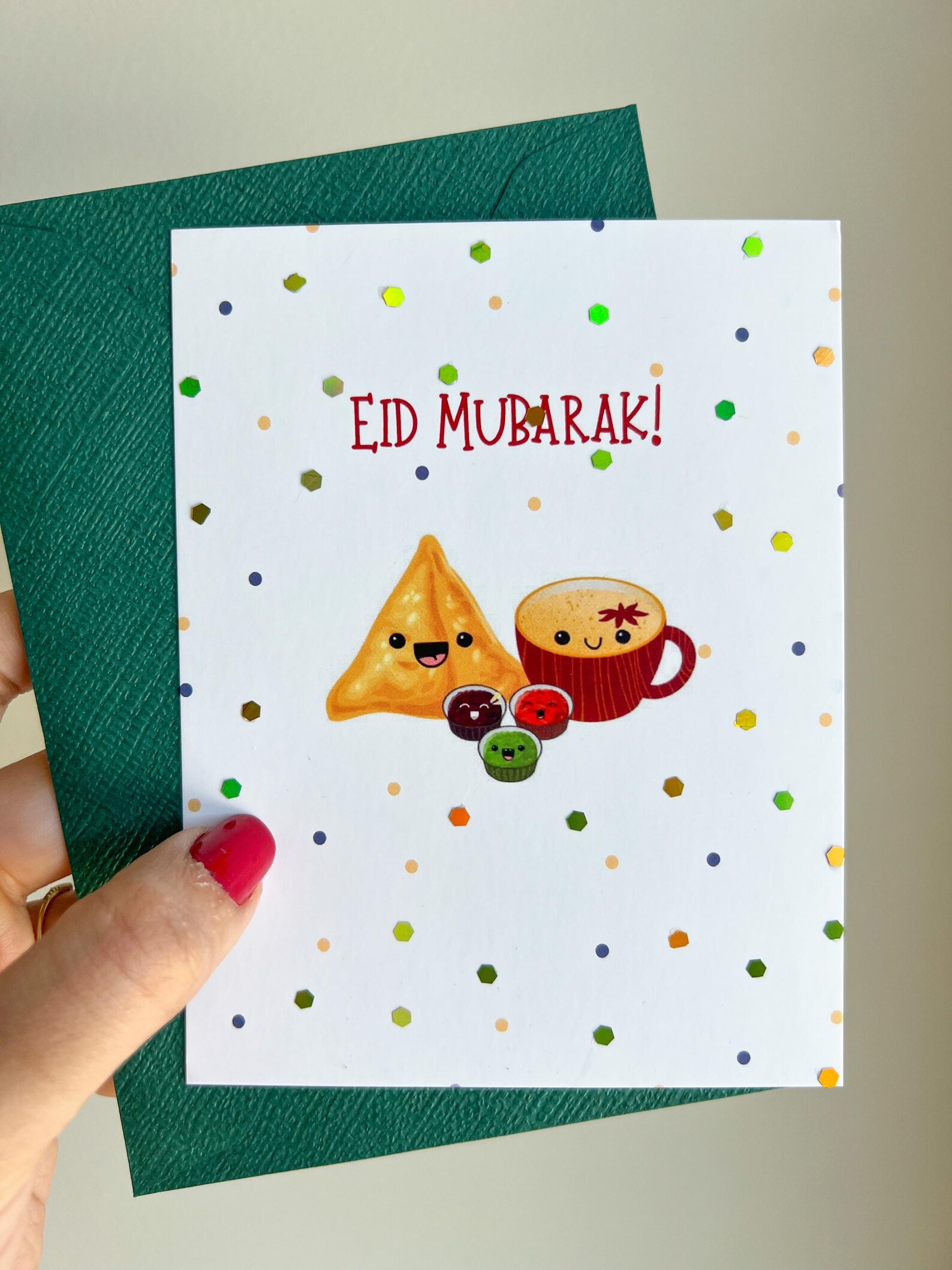 Eid Card - Handmade Eid Card - Eid Mubarak Card - Desi Eid Card ...