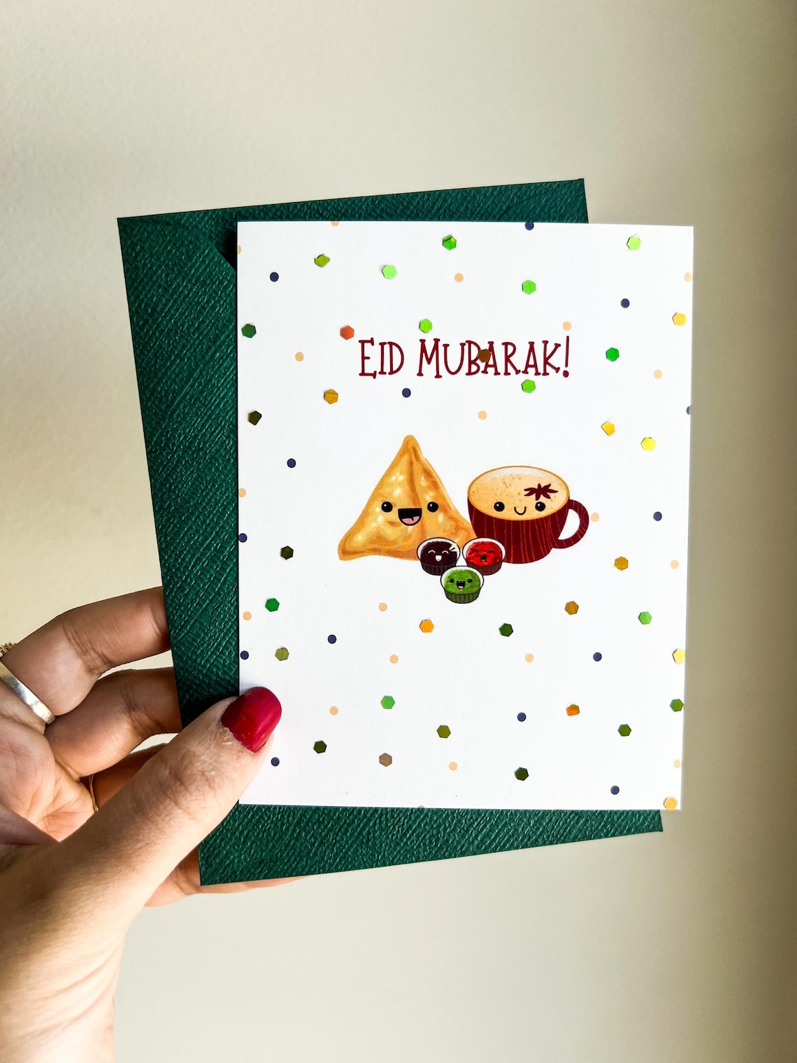 Eid Card - Handmade Eid Card - Eid Mubarak Card - Desi Eid Card ...