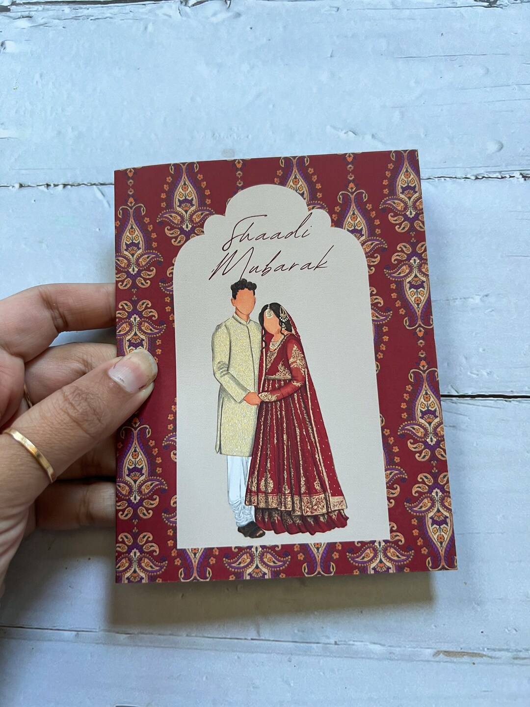 Wedding Card Shaadi Card Desi Wedding Card Indian/pakistani Wedding ...