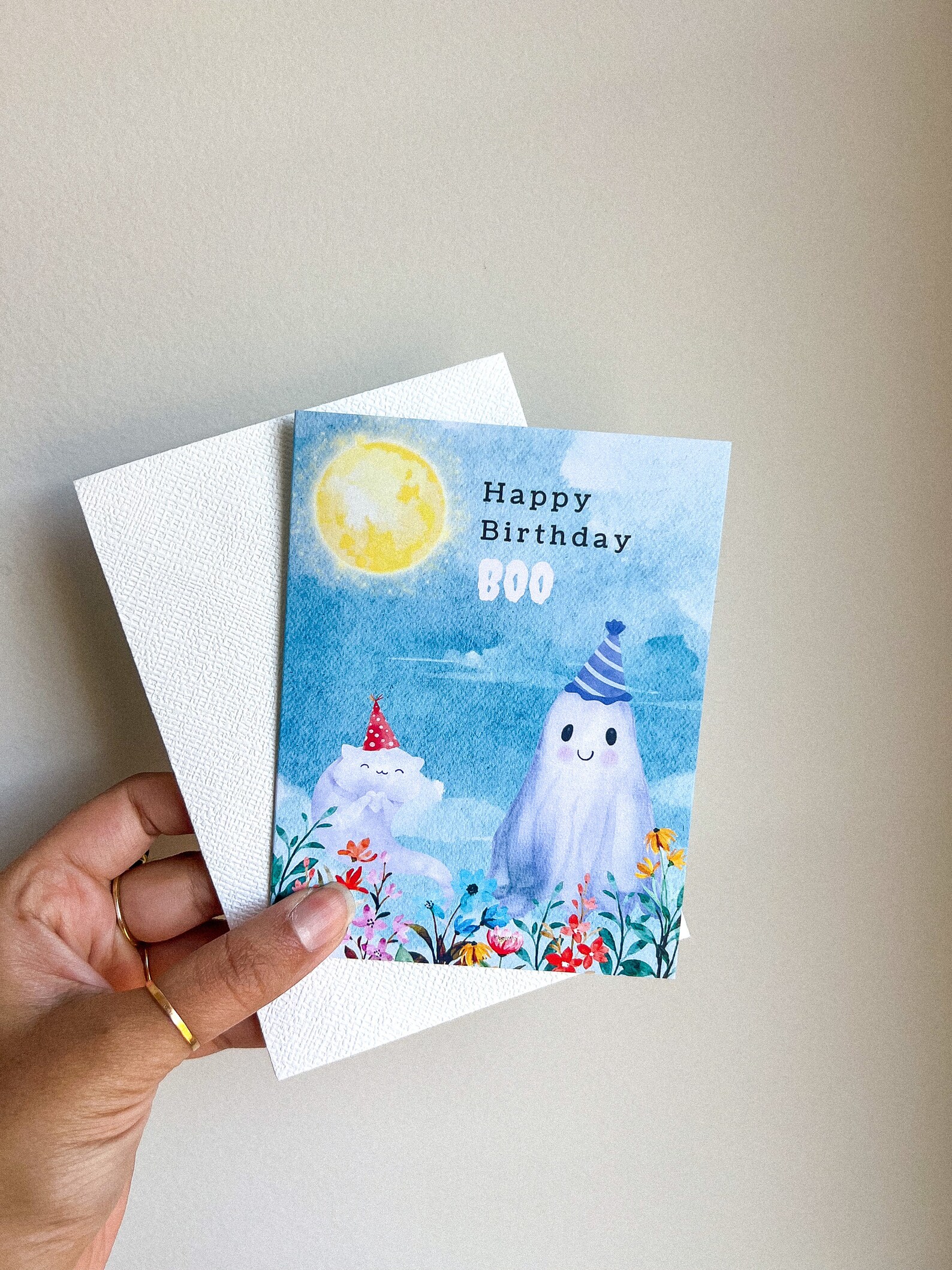 Birthday Card - Happy Birthday Boo - Spooky Birthday Card - Funny ...