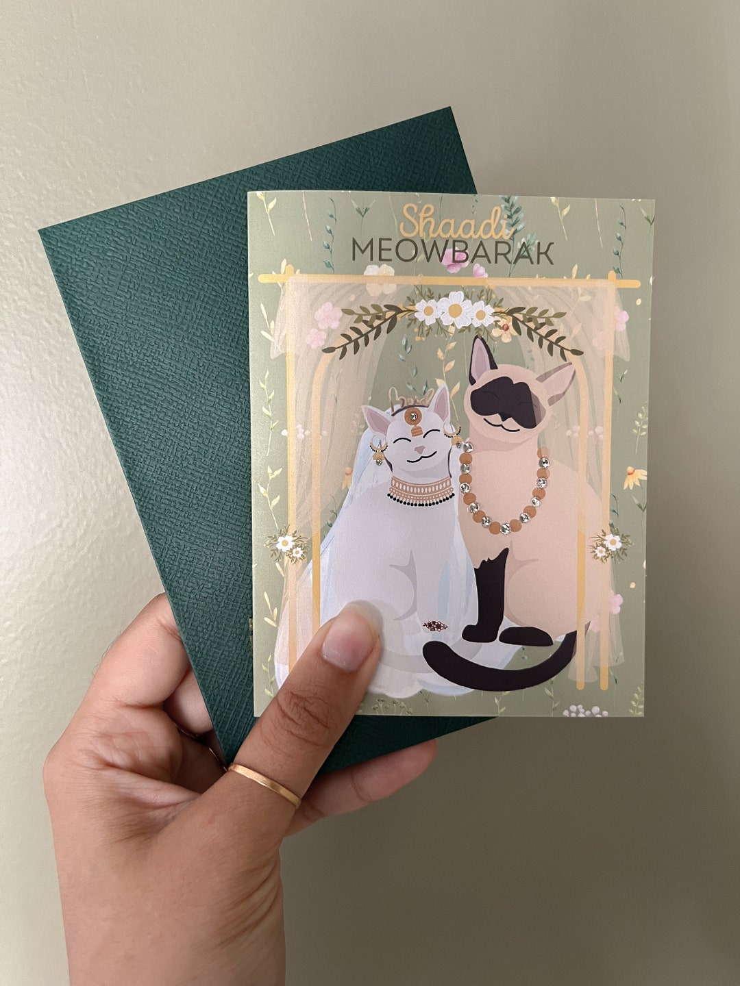 Handmade Wedding Card - Shaadi Card - Desi Wedding Card - Indian ...