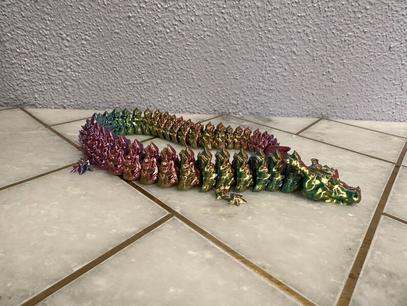 Flexible Dragon Fidget Toy Articulated Dragon Flexible - Etsy