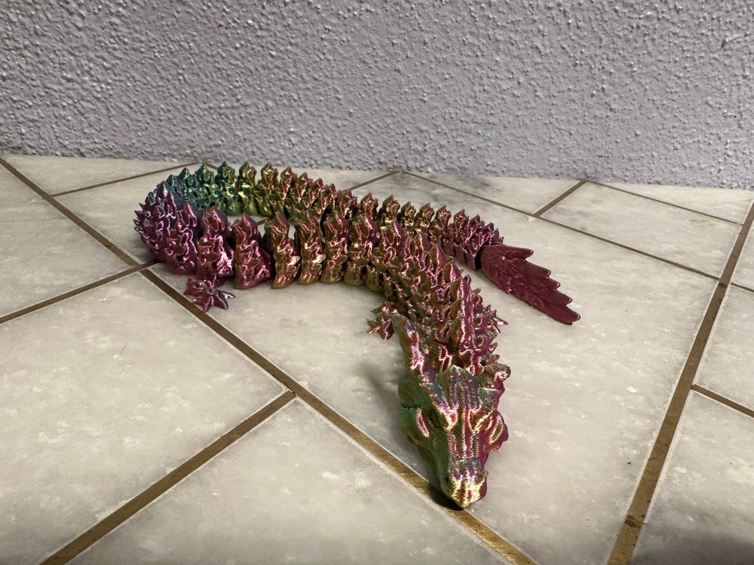 Flexible Dragon Fidget Toy • Articulated Dragon • Flexible Sensory Toy ...