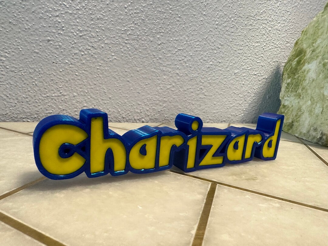 Custom Pokemon Name Plate Pokemon Font Sign for Pokemon Lovers Birthday ...