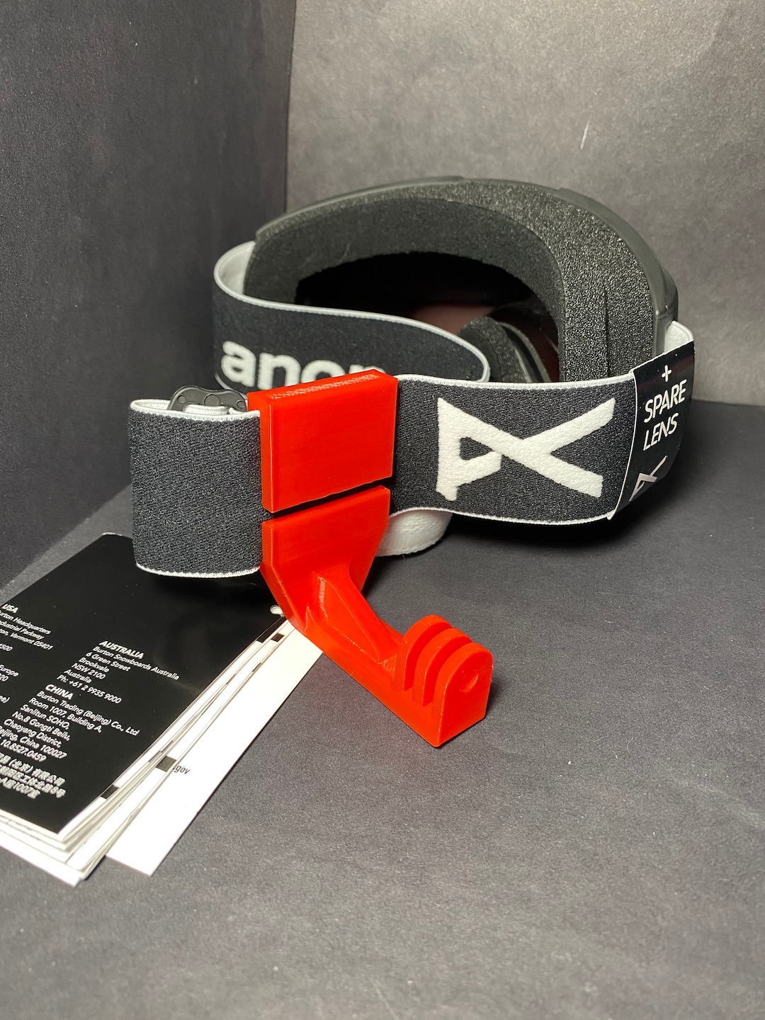 Go Pro Mount for Goggles • Fits Snow Boarding, Skiing, Motocross, and ...