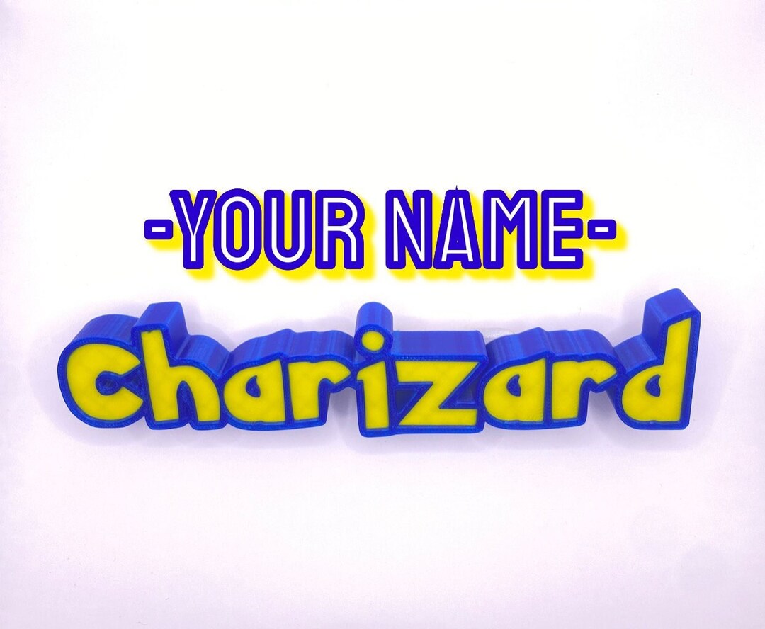 Custom Pokemon Name Plate Pokemon Font Sign for Pokemon Lovers Birthday ...