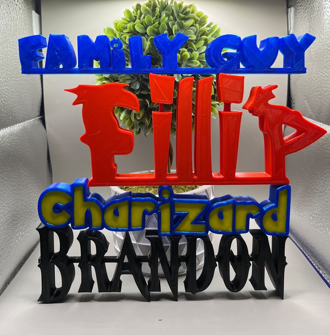 Custom Font Name Plate Personalized Any Movie or TV Show Sign Birthday ...