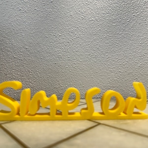 The Simpsons Font Name Plate • Personalized Simpsons Sign • for Simpson ...