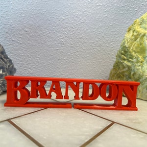 Stranger Things Font Custom Name Plate • Personalized Stranger Things ...