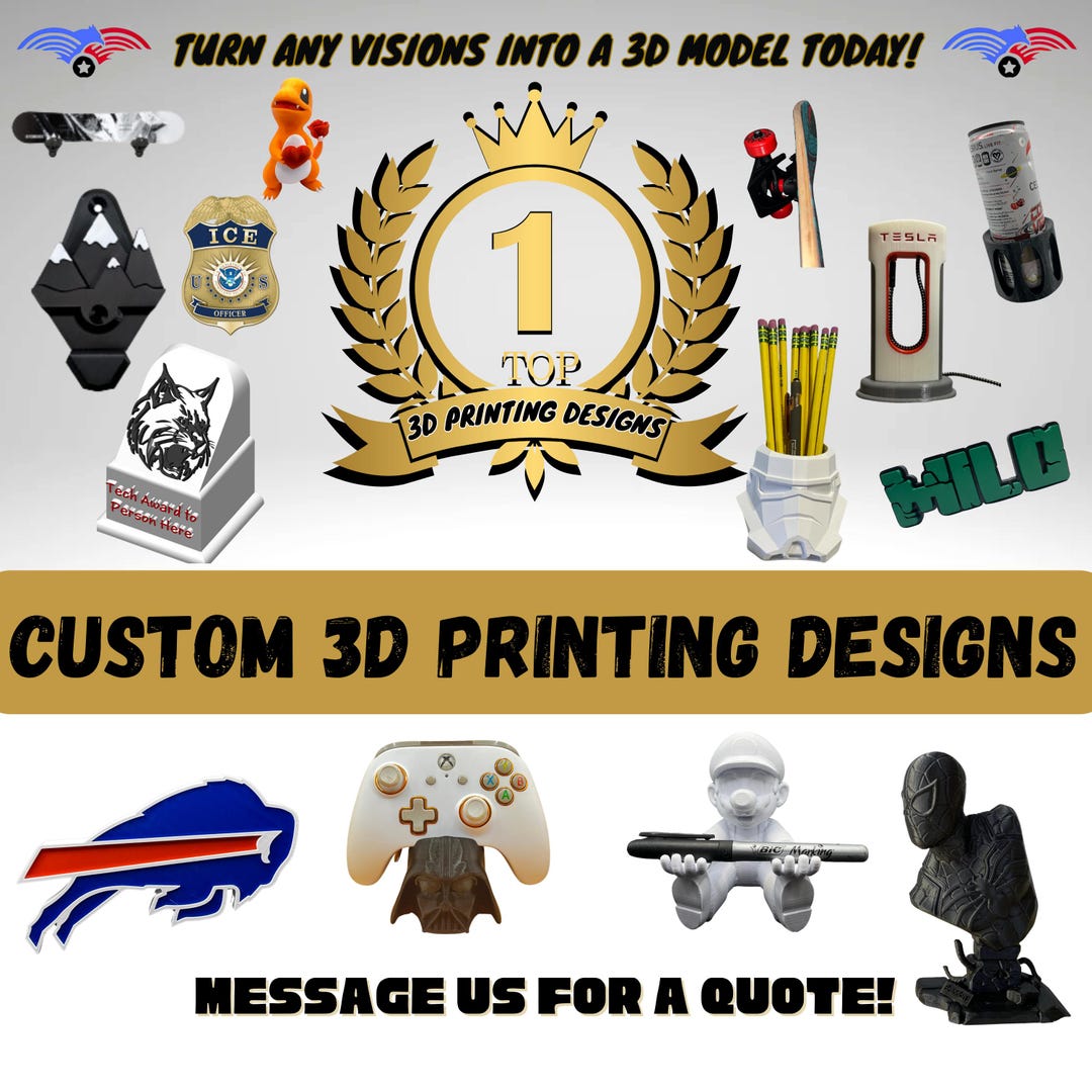 Custom 3D Printing Service • Got a Problem, Idea, or Design • You Dream ...