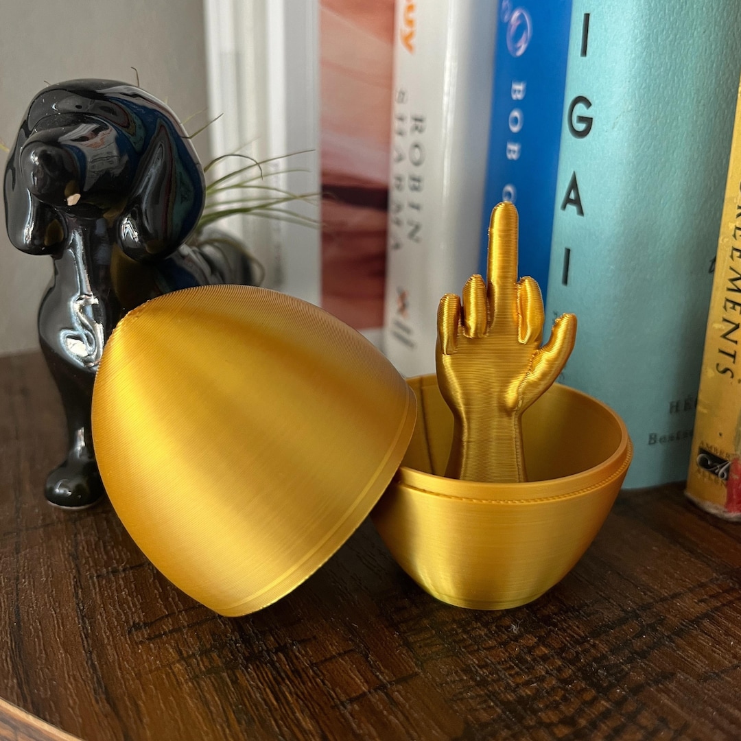 Middle Finger Easter Egg, Adult Easter Gift, Gag Gift Easter Baskets ...