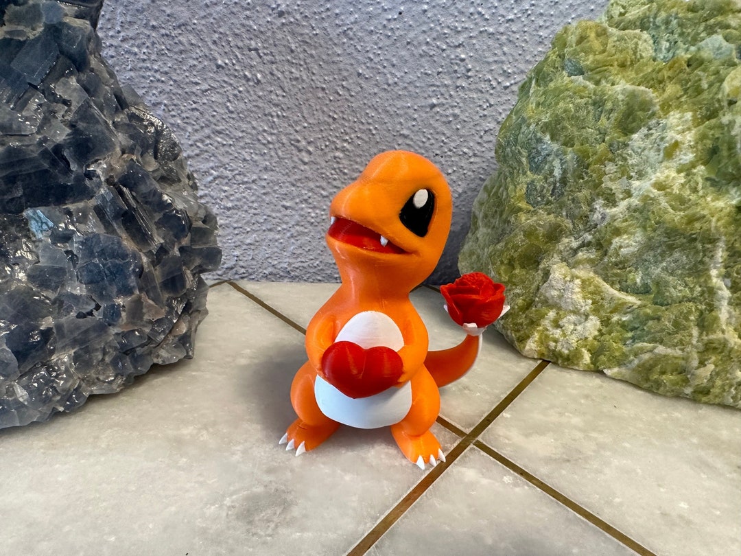 Loving Charmander Pokemon Rose Charmander Charizard Pokemon Gift for ...