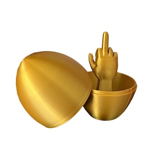 Shiny Golden Middle Finger Egg for Easter Egg Hunt - Hilarious Prank ...