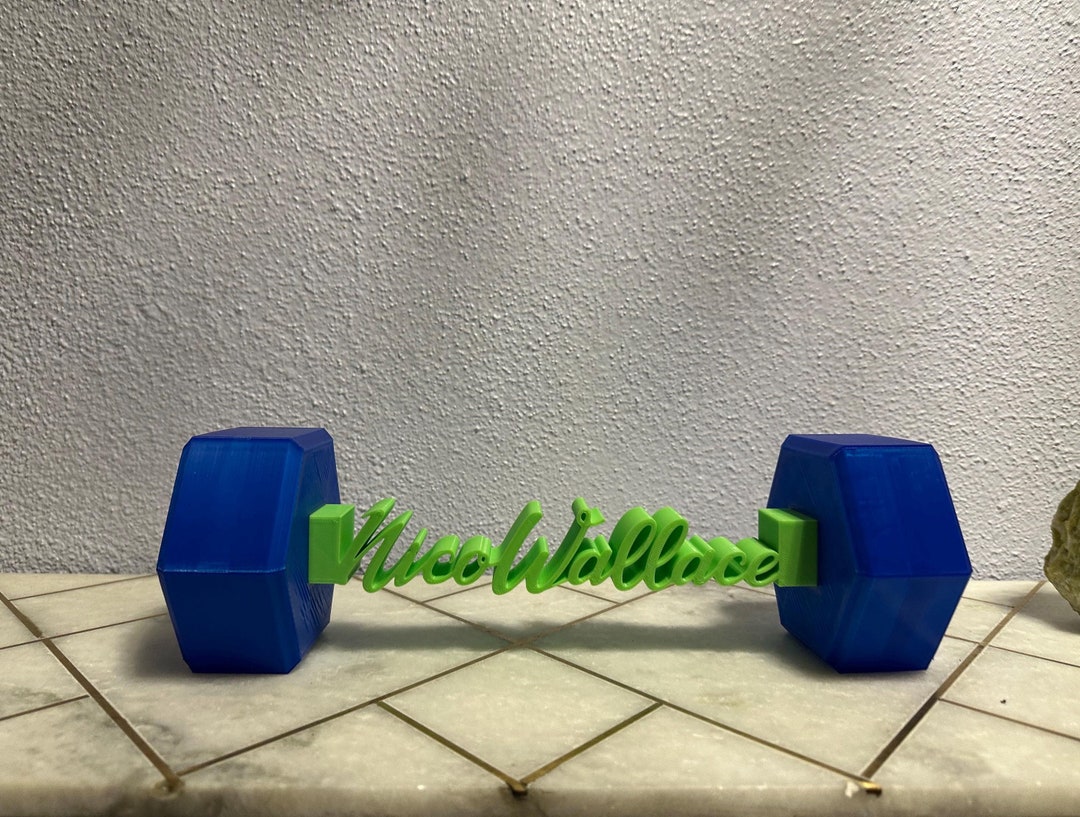 Dumbbell Name Plate • Weight Lifting Sign • for Weight Lifters ...