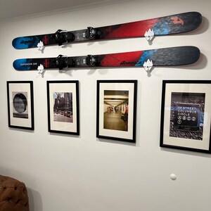 Snow Skis/snowboard Wall Mounts With Hooks & Screws | Snowboard/ski ...