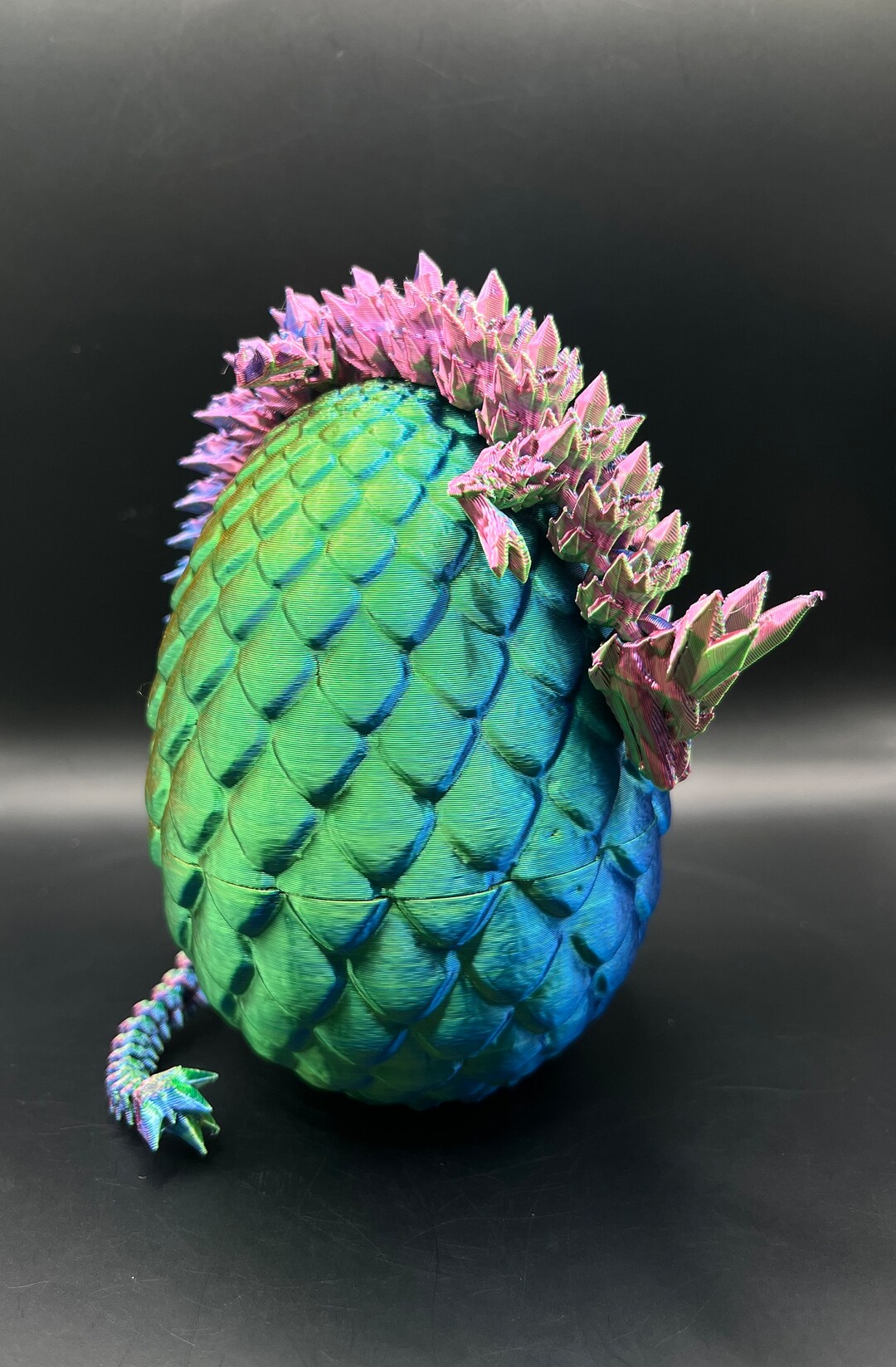 Crystal Dragon Figurine With Egg | Handcrafted Fantasy Sculpture for ...