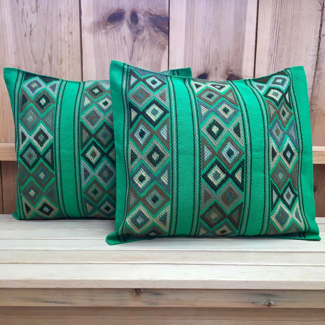 Mexican Pillow, Mexican Embroidered Pillow, Pillow Case, Pillow Cover ...